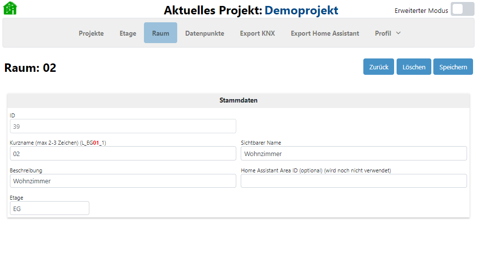 tutorial - iCASA smarthome = KNX + Home Assistant
